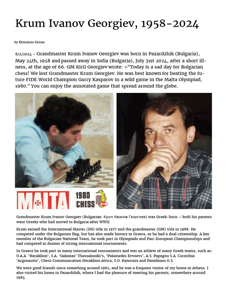 Krum Ivanov Georgiev, 1958-2024 | PDF