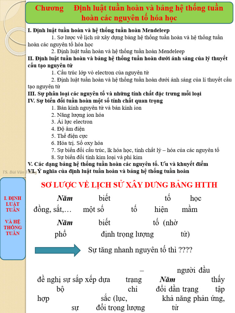 2021 - 2022 - HKII - Chuong 2. Dinh Luat Tuan Hoan Va Bang HTTH | PDF