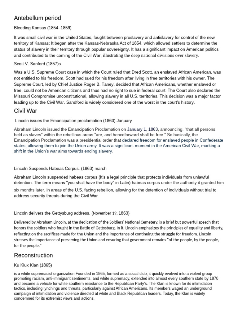 Antebellum Period | PDF