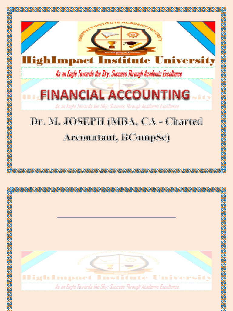 Financial Accounting Module 2 | PDF