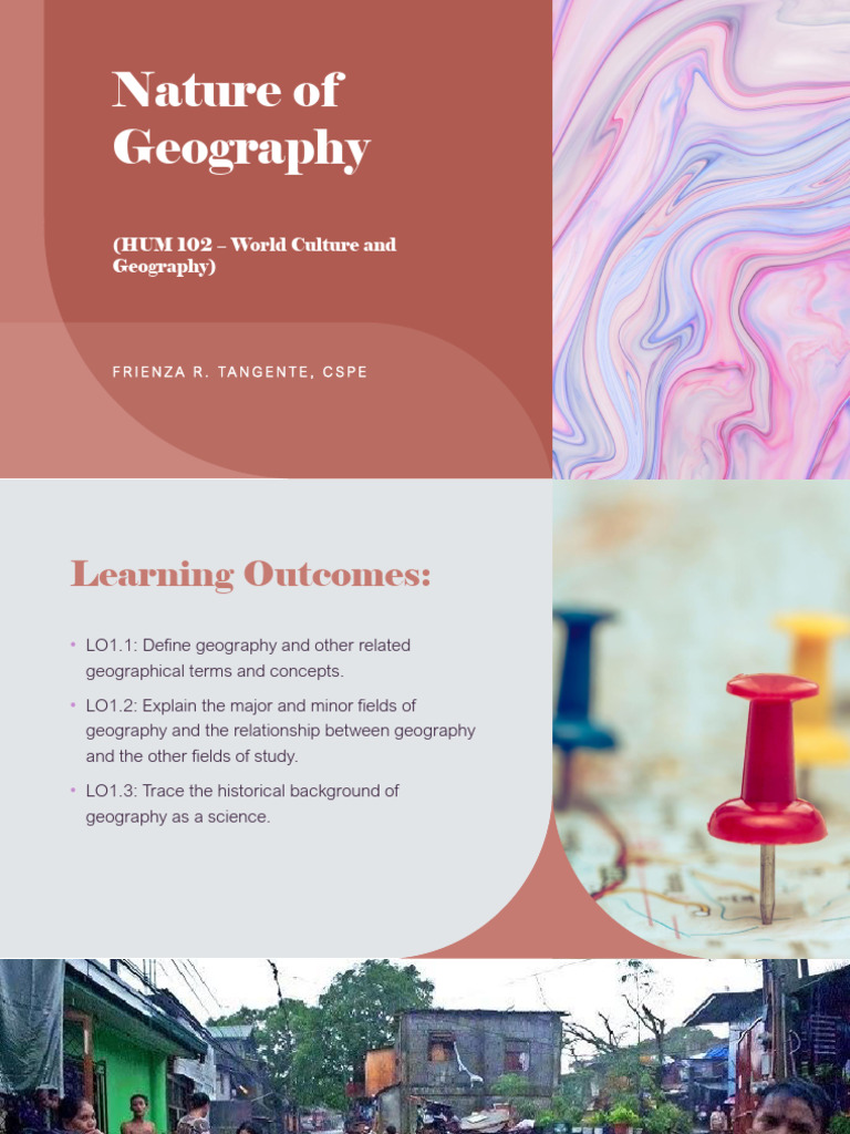 Nature of Geography - Prelim Week 1 | PDF