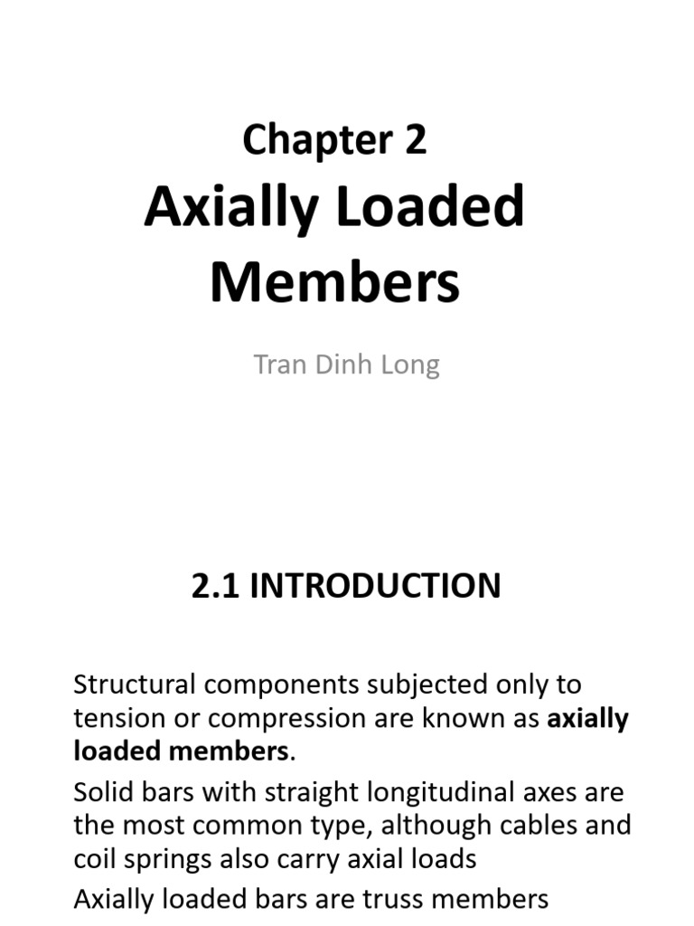 Chapter 2 Axially Loaded Members | PDF Chapter 2 Axially Loaded Members | PDF