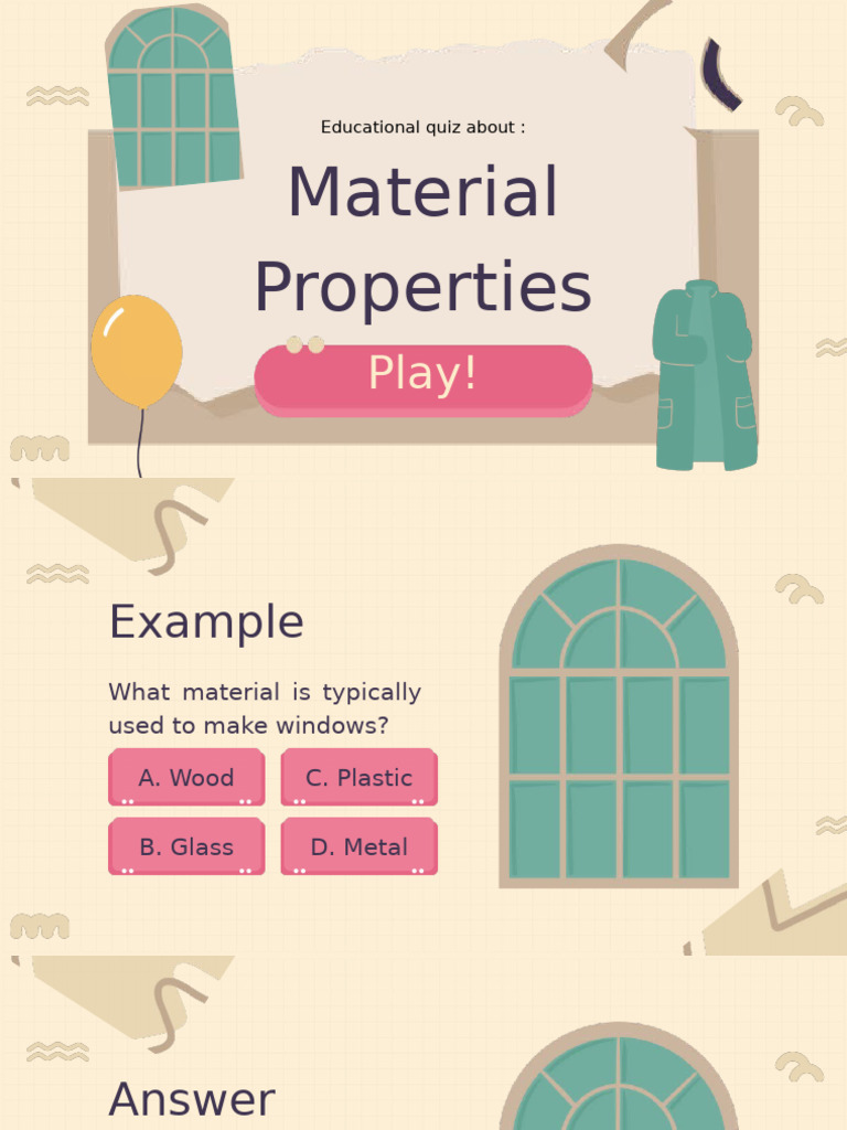 Material Properties Quiz - G5 | PDF