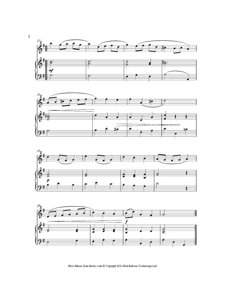 J.S.Bach Minuet 2 | PDF