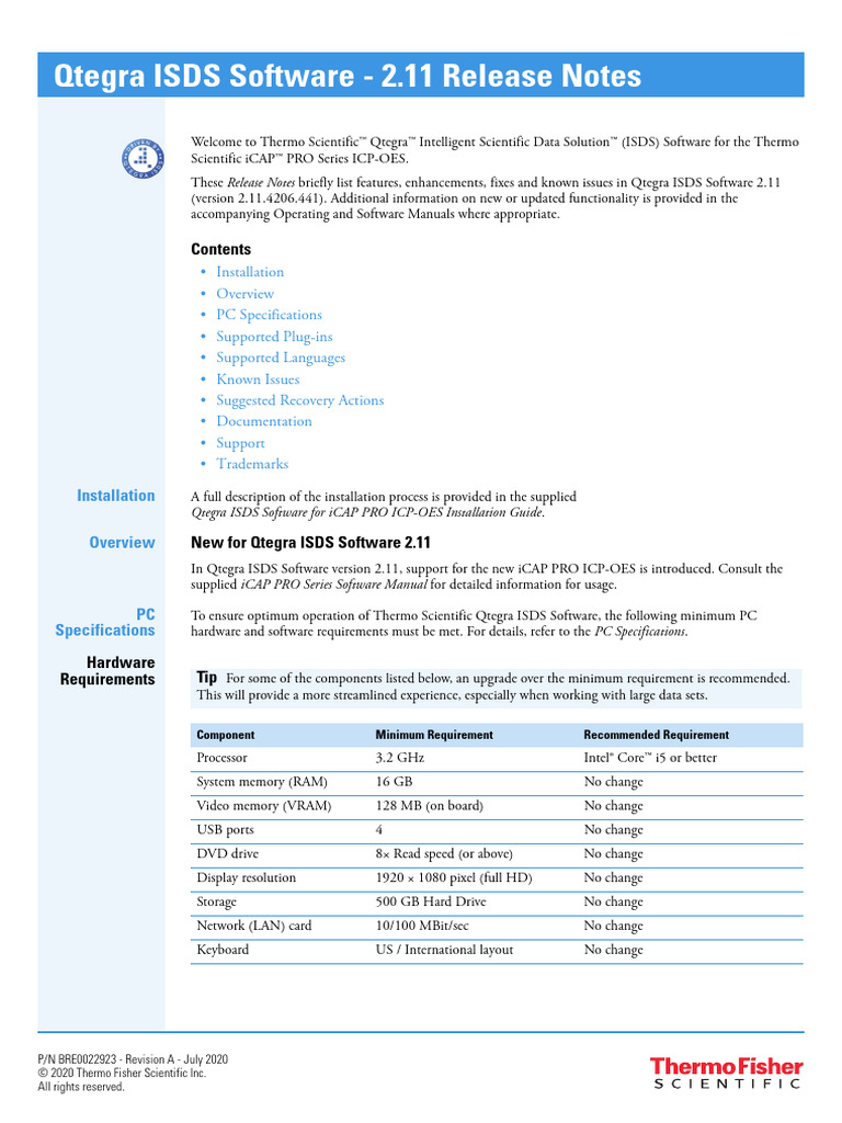 Qtegra 2.11 RN | PDF