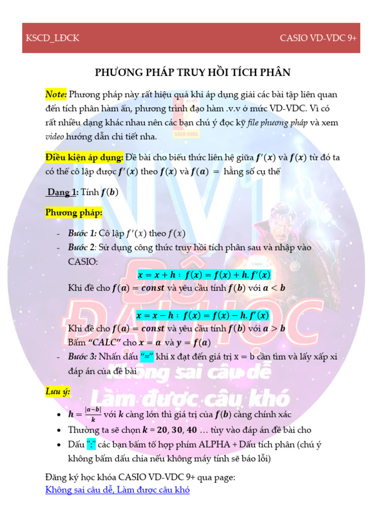 Phương Pháp Truy H I Tích Phân | PDF