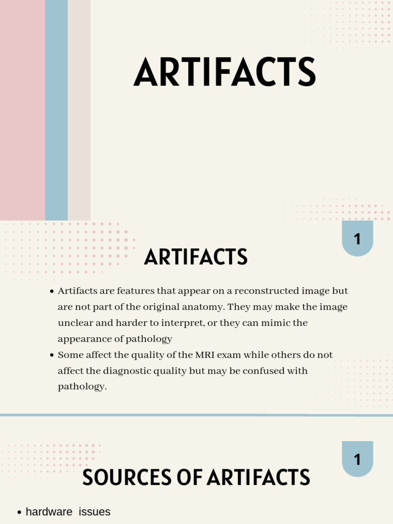 Artifacts PDF | PDF