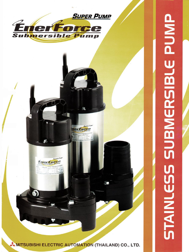 Mitsubishi - Enerforce Submersible Pump - SSP - 405S - 705s | PDF