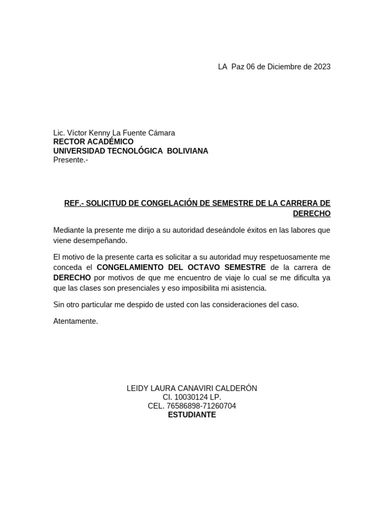 Carta Utb | PDF