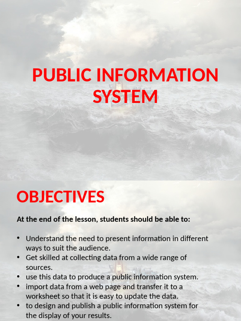 Public Information System 2023 | PDF