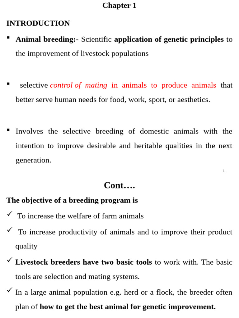 Animal Breeding DR Adane | PDF | Dairy Cattle | Wellness