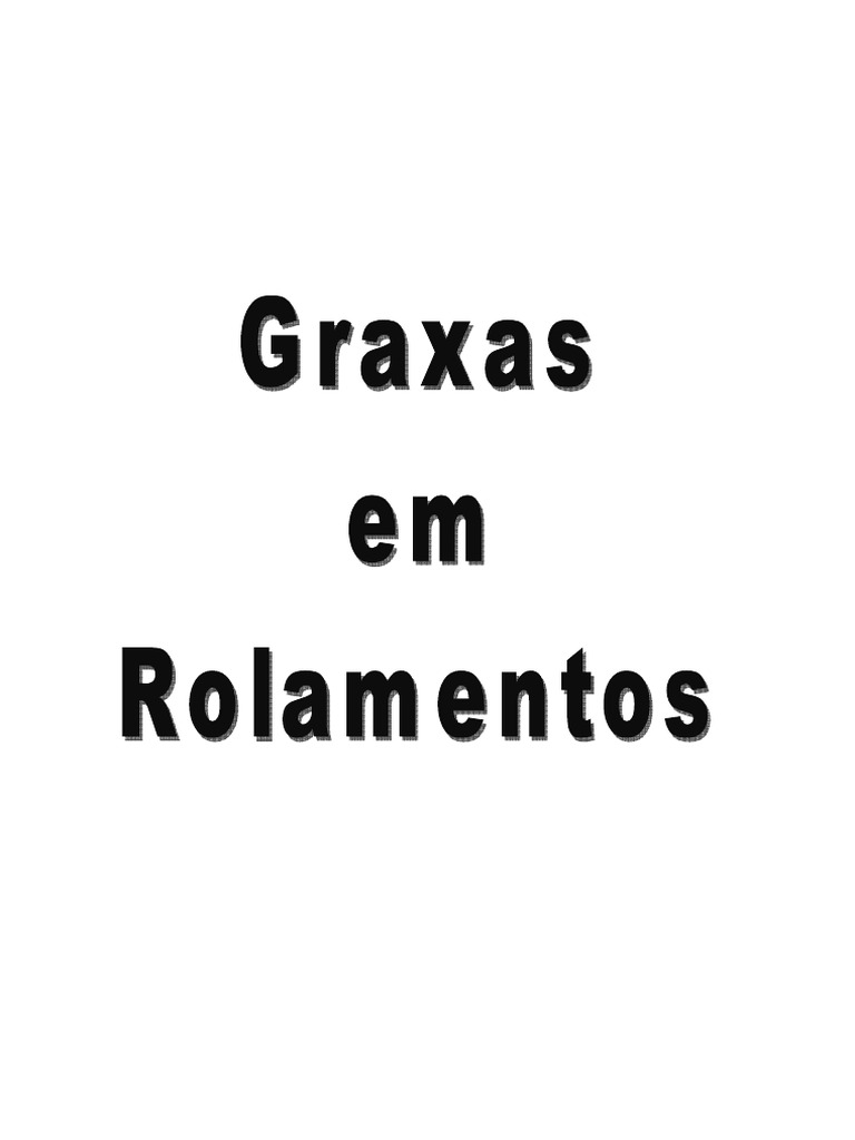 Graxas em Rolamentos | PDF