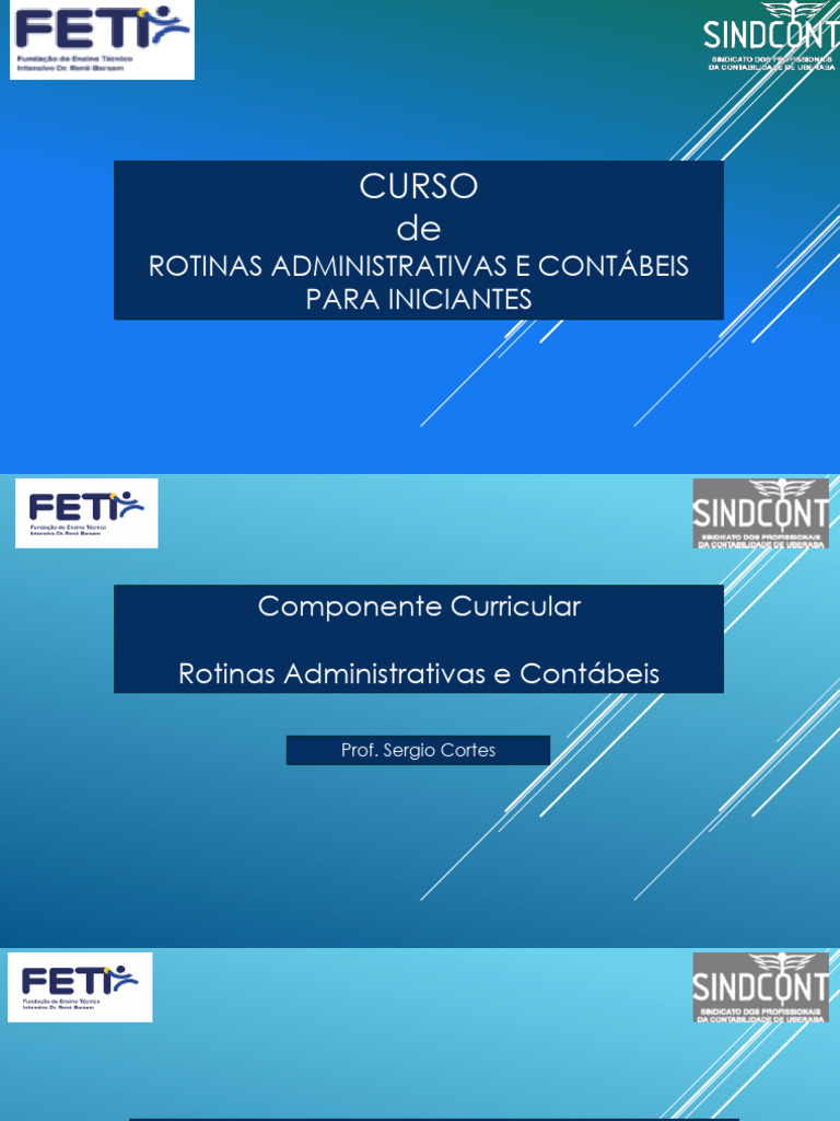 Rotinas Administrativas e Contábeis para Iniciantes - Empresas - Aula 2 ...