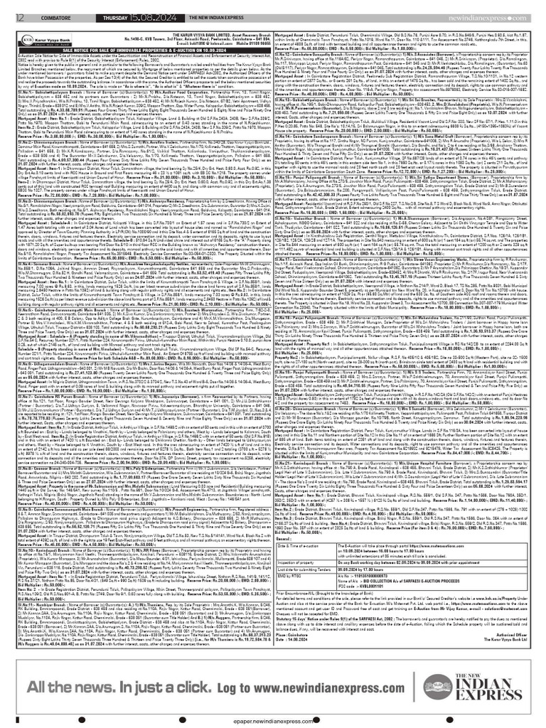 KVB Coimbatore1724213917 | PDF