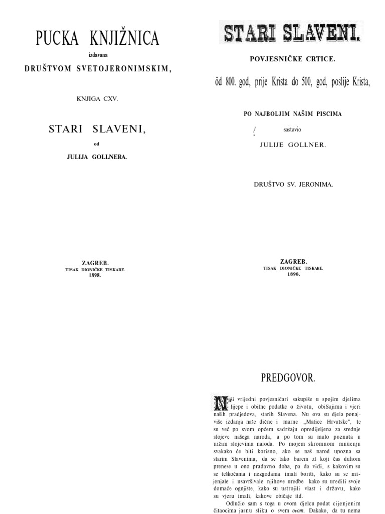 Julije Gollner-Stari Slaveni | PDF
