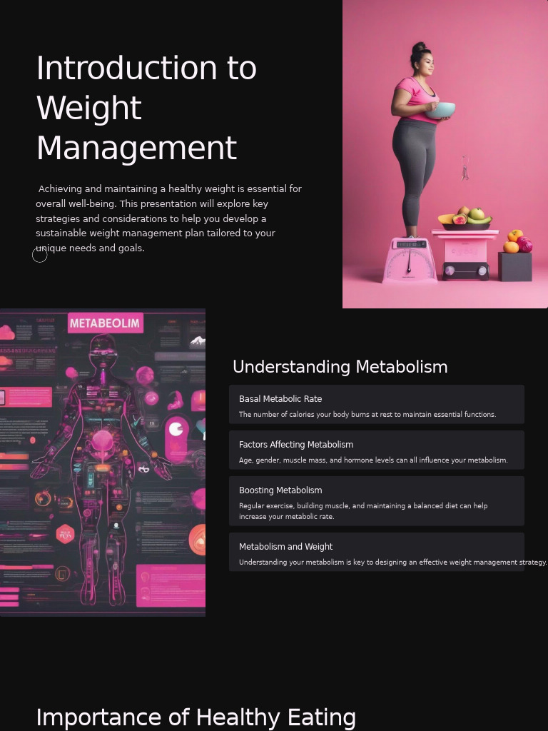Introduction To Weight Management | PDF
