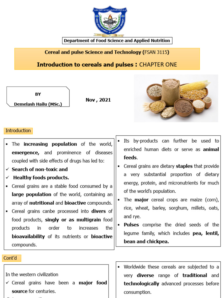 Chapter 1. Introduction Cereal | PDF