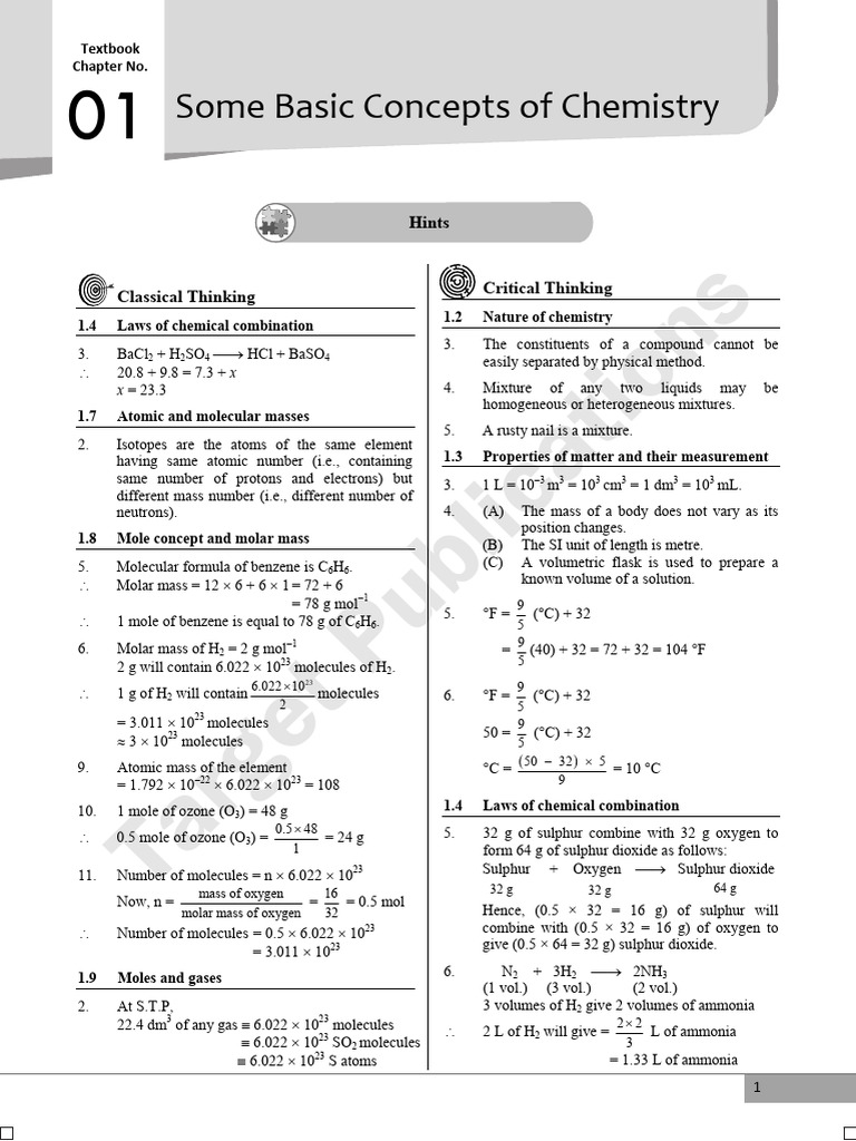 Chemistry Target Solutions | PDF