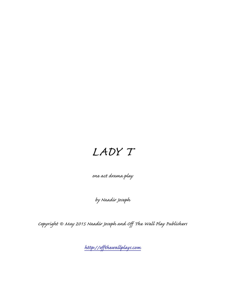 OGvZ9T Lady T Half Script | PDF