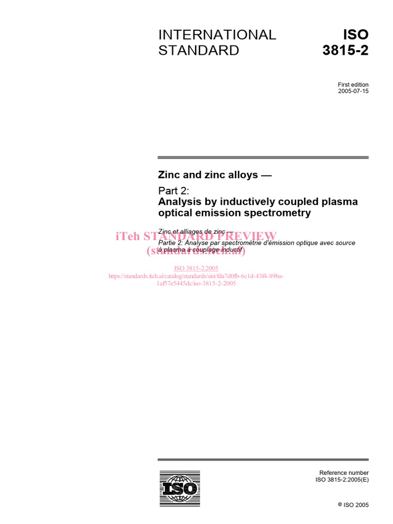 Iso-3815!2!2005 - Ops - Espectrometria de Plasma | PDF