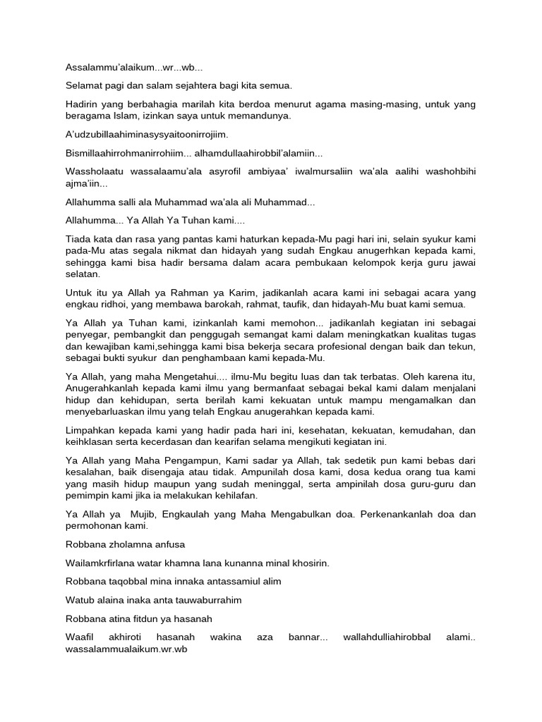 Doa KKG | PDF