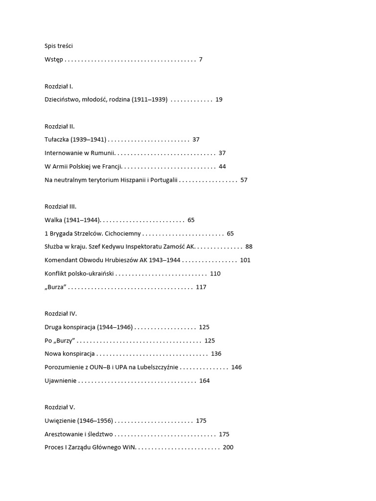 Golebiewski Spis Tresci | PDF