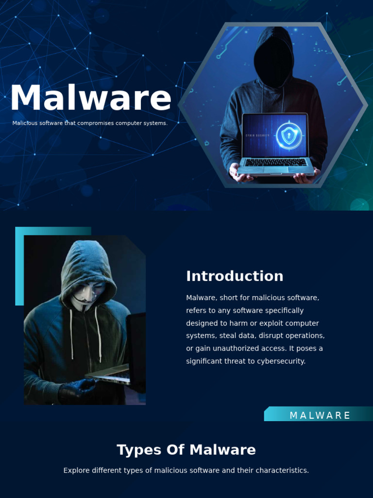 14204-Malware PowerPoint Presentation Template - PPTX 2 | PDF