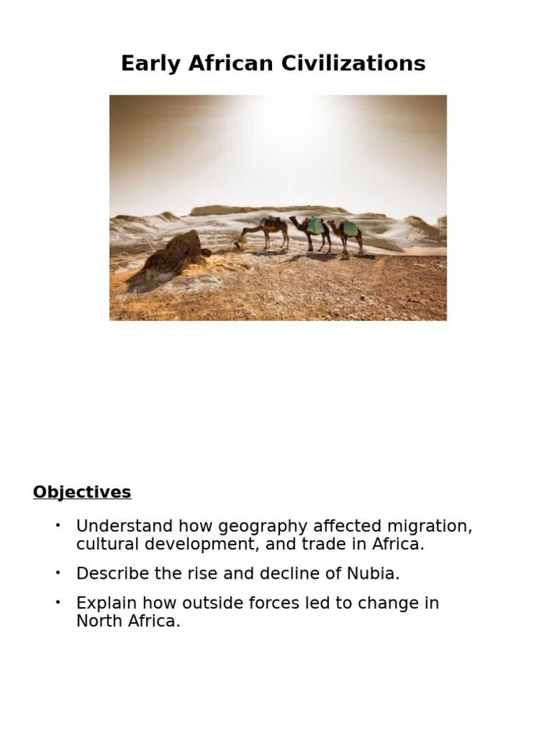 2-5 Early Civilizations of Africa-1 | PDF