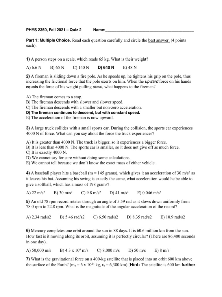 Practice Exam 2 | PDF