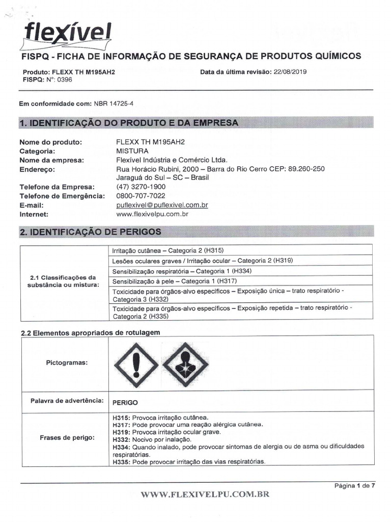 4-Fispq-Flexível-Poliuretano Flexx TH M195ah2 | PDF