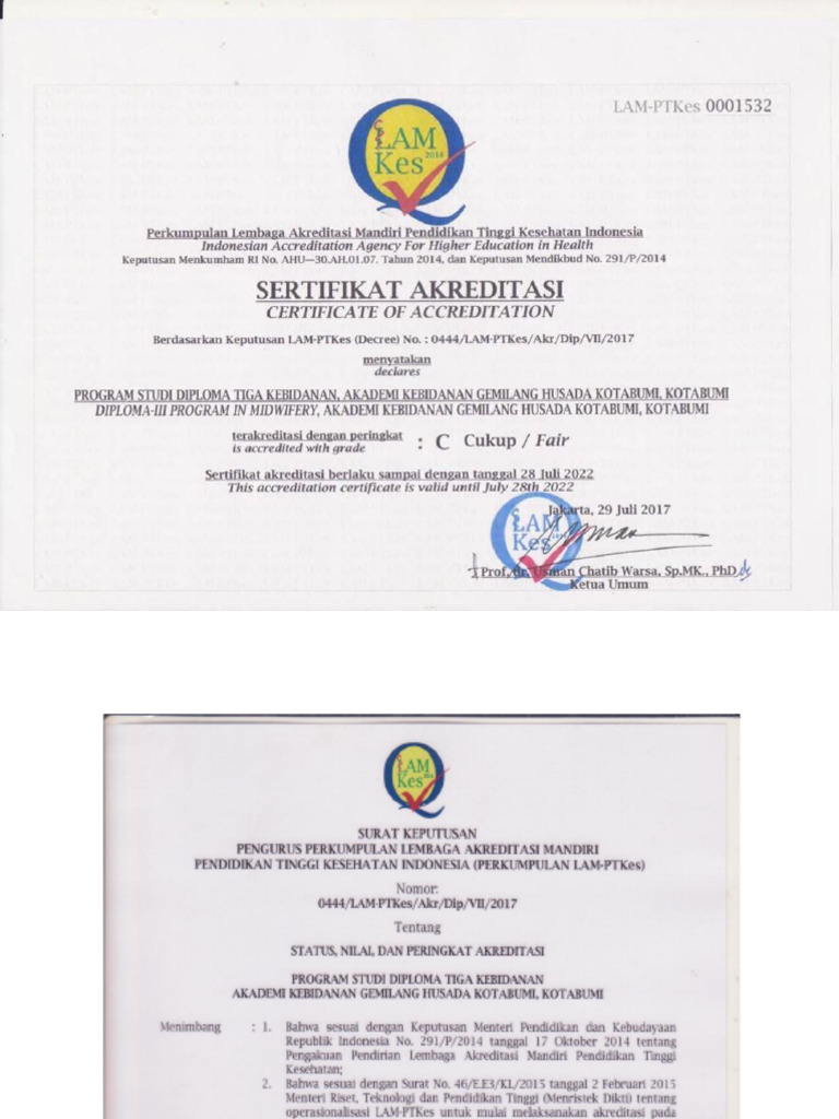 Akreditasi Prodi Kebidanan | PDF