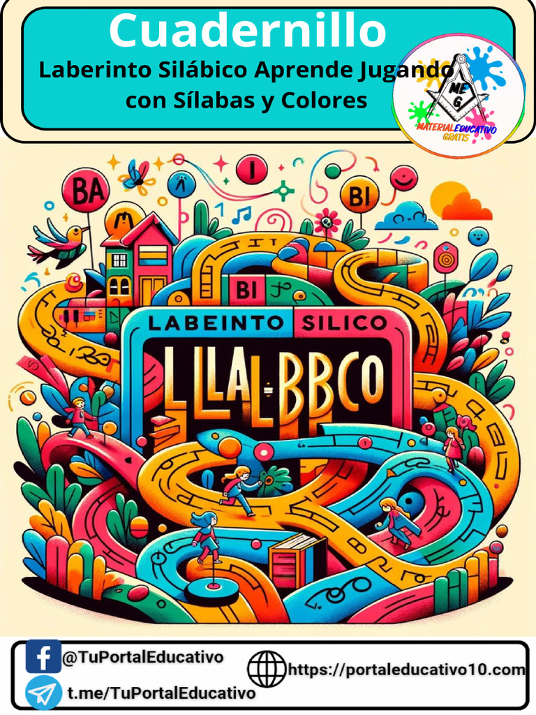 Laberinto Silábico Aprende Jugando Con Sílabas y Colores ...