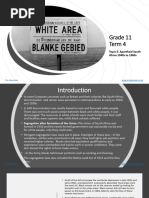 Lesson Plan GR 9 SS History T3 W3 | PDF | Apartheid | Racial Segregation