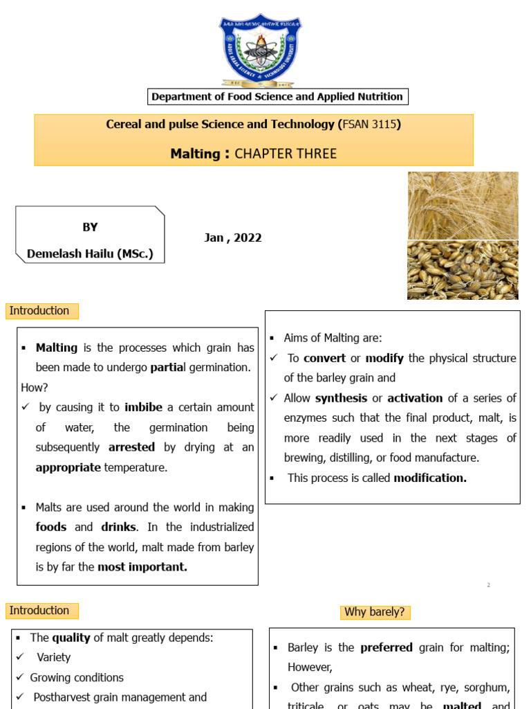 Chapter 3. Malting 2014 | PDF