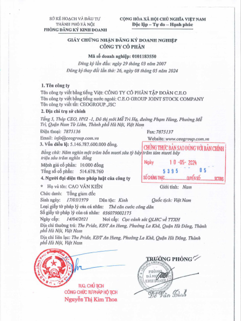 Giay Chung Nhan Dang Ky Doanh Nghiep Lan Thu 26 Pdf