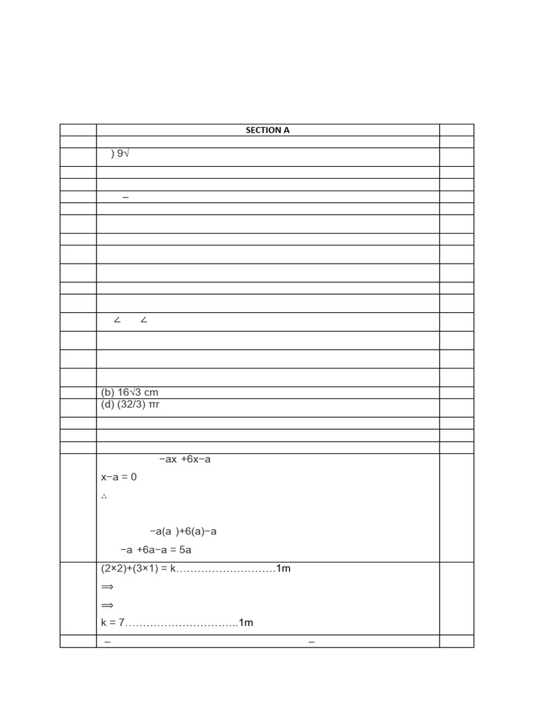 9 Ro Sample Paper Maths MS | PDF