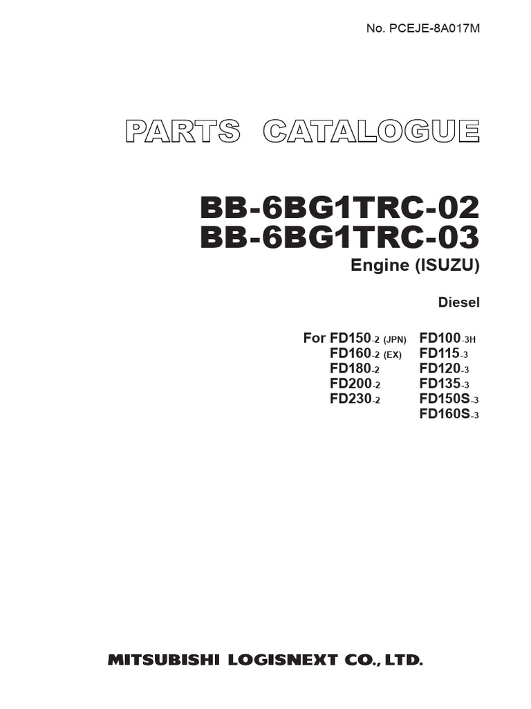 Part No 6BG1T (Động Cơ 23 Tấn) | PDF