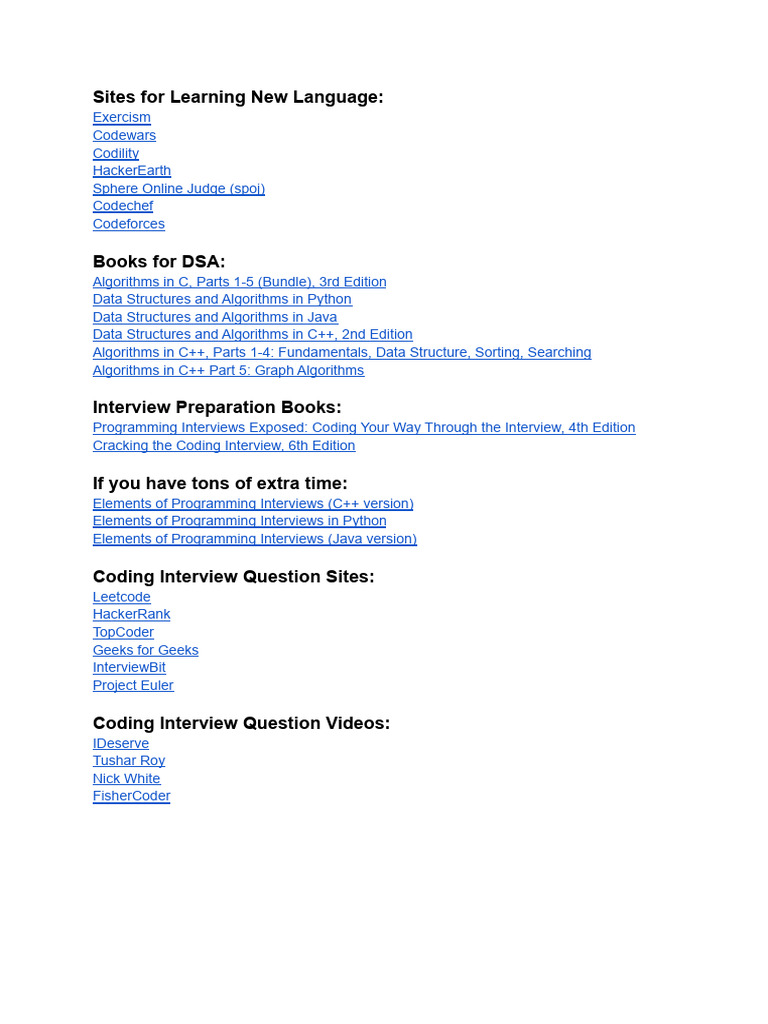 CS FOR ALL DSA Resource | PDF