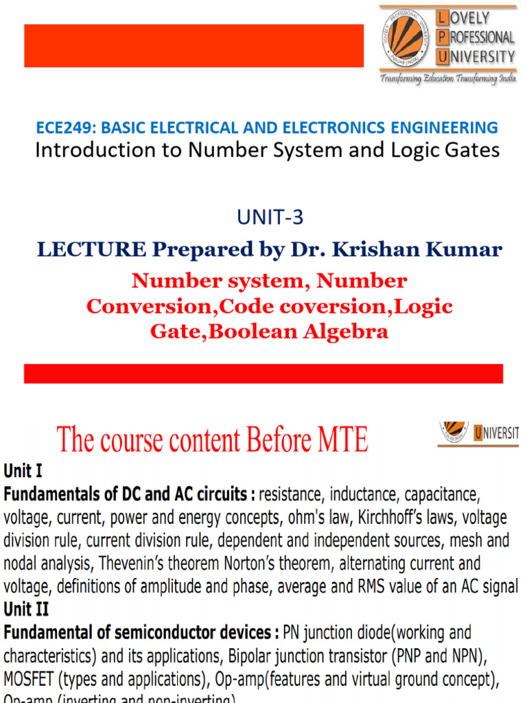 Unit3 Number Code Gate Boolean | PDF