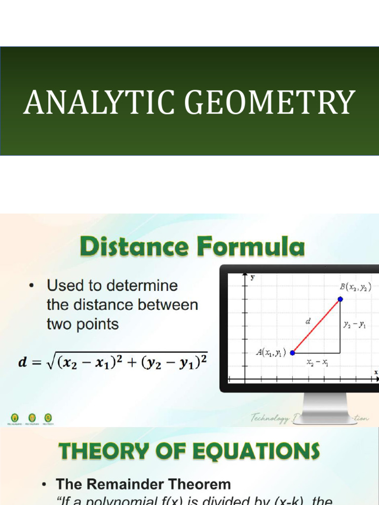 Lecture 06 - Analytic Geometry | PDF