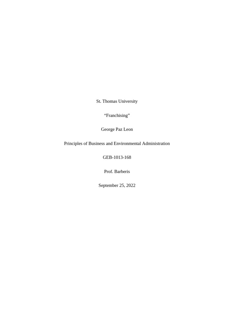 Module 5 Assignment-Short Paper-Princ of Bus & Env Adm | PDF