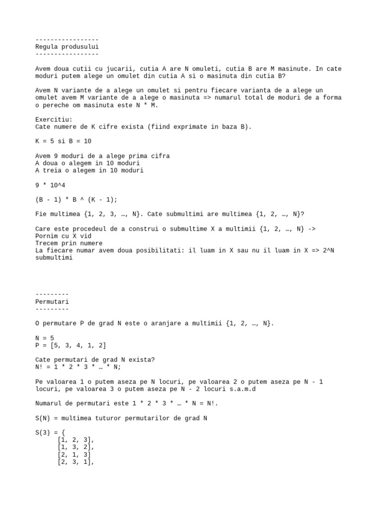 Combinatorica (Easy) | PDF