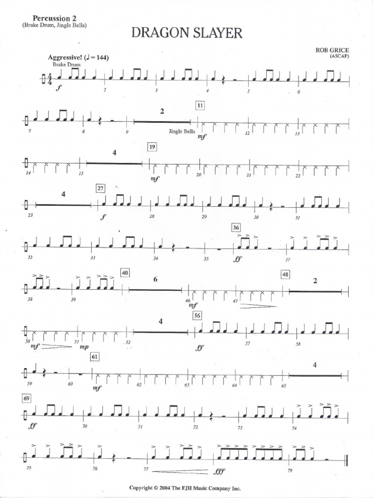 Dragon Slayer Percussion 2 | PDF