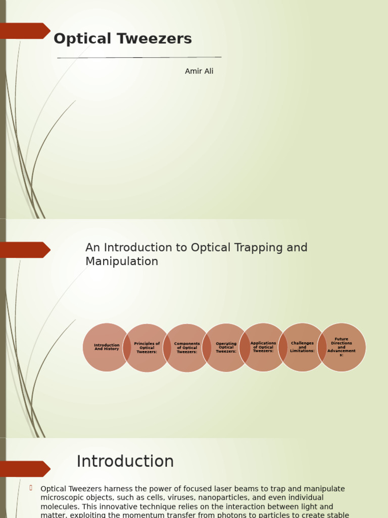 Optical Tweezers | PDF