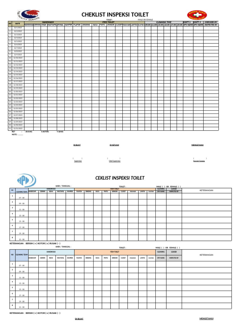 CEKLIS Toilet | PDF | Toilet | Sanitation