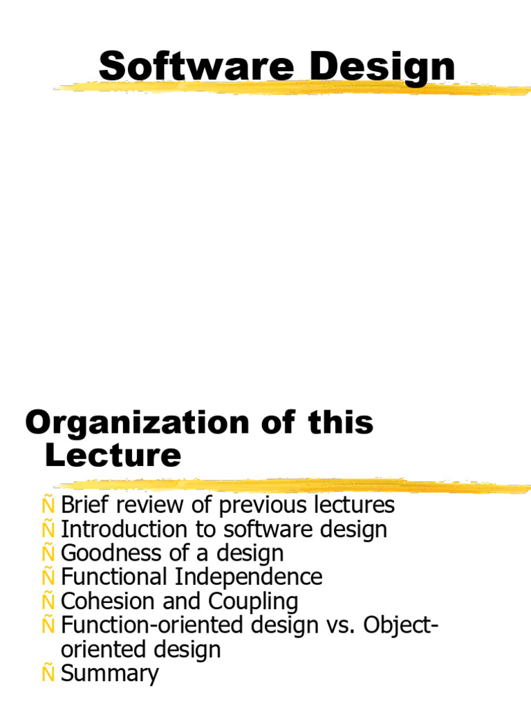 Lect 10-11 Software Design | PDF