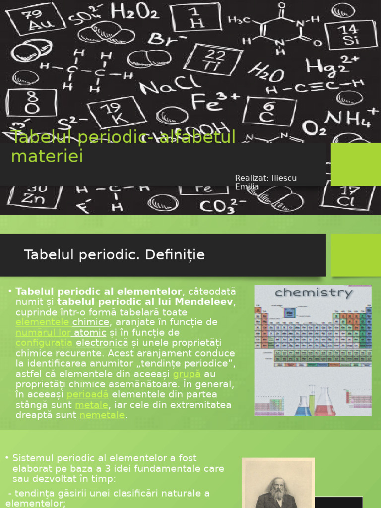 Tabelul Periodic - Alfabetul Materiei | PDF