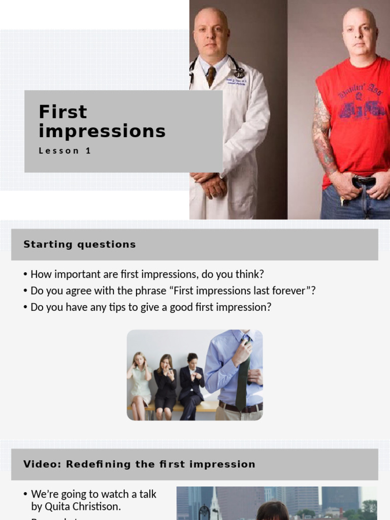 First Impressions | PDF