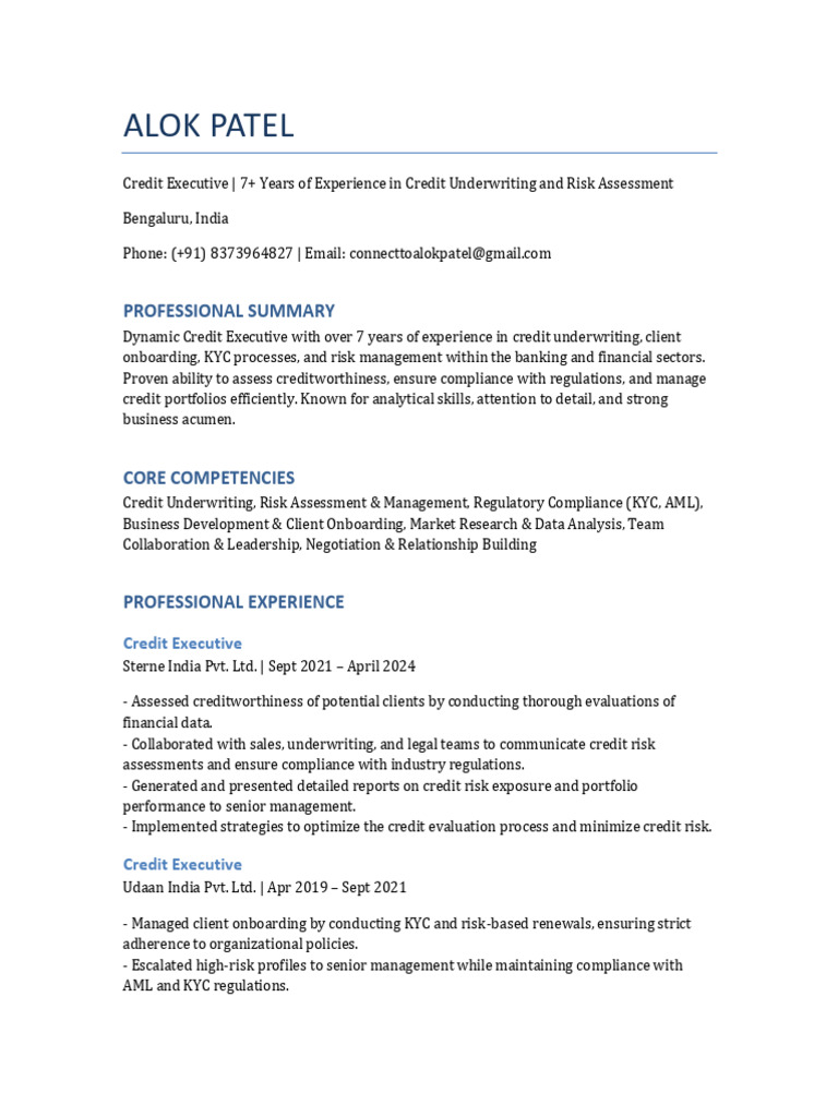 Alok Resume | PDF