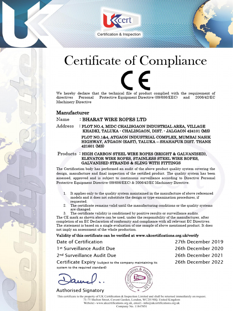 CE Certificate | PDF